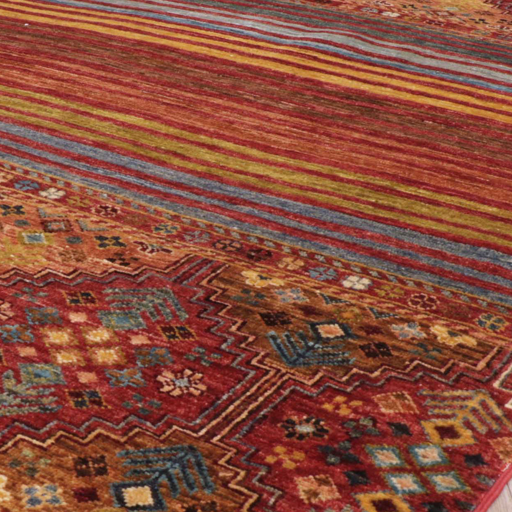 Handmade fine Afghan Samarkand rug mixing classic and modern design ...